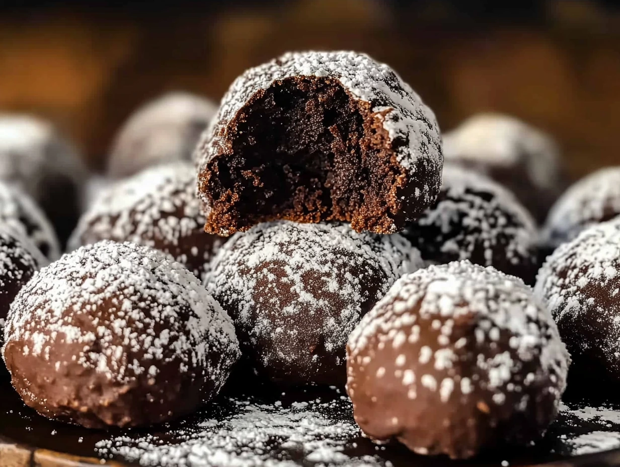 Chocolate Snowball Cookies Recipe - EpicDessert
